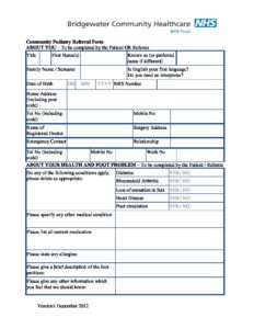 Please click here to download a copy of Podiatry application form ...